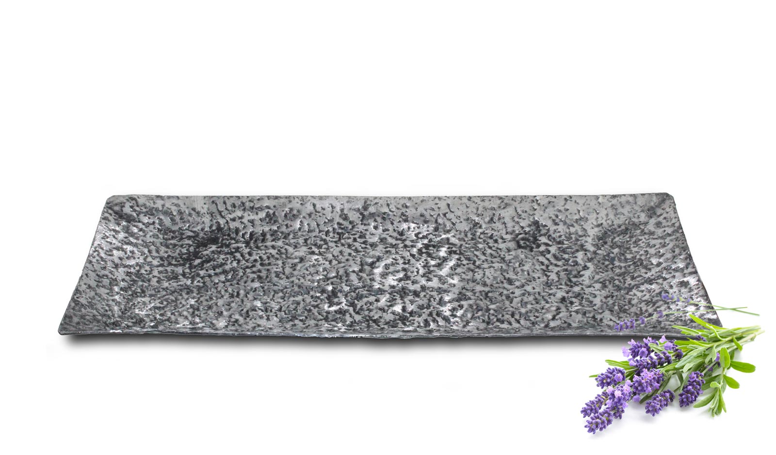 Decorative plate 37x15cm decorative tray bowl tray square silver gold